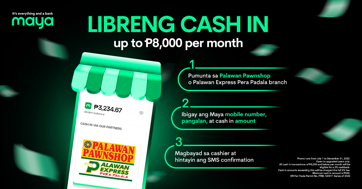 LIBRENG cash in sa Palawan Pawnshop!