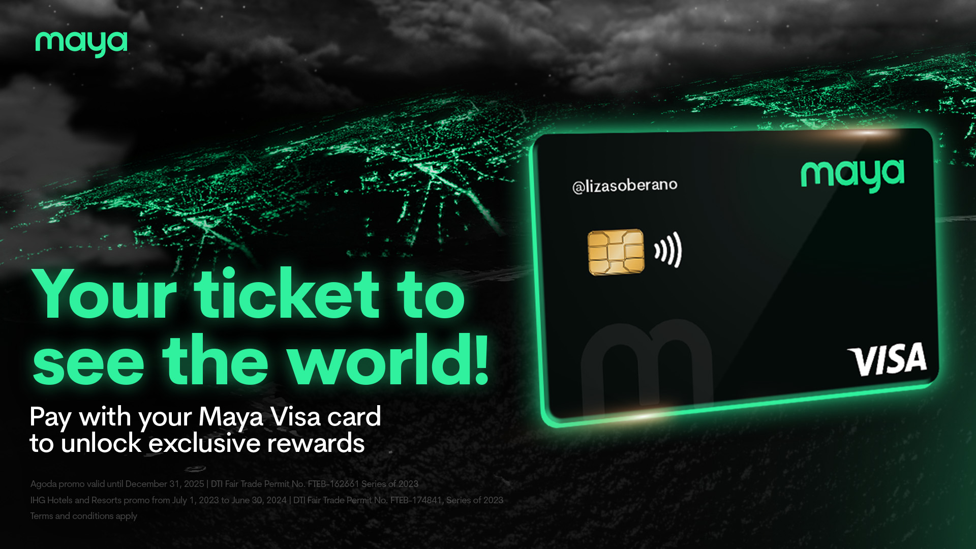 Travel and Save with your Maya Visa Card!